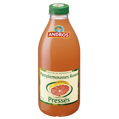 Andros Pur Jus de Pamplemousse 1L – Goût frais et tonique